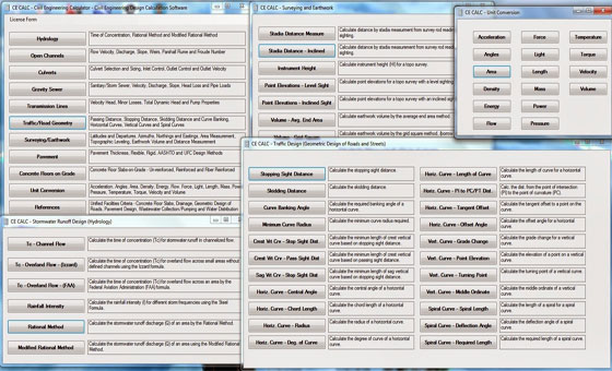 Civil Engineering design Calculation Software | Civil Engineering Software